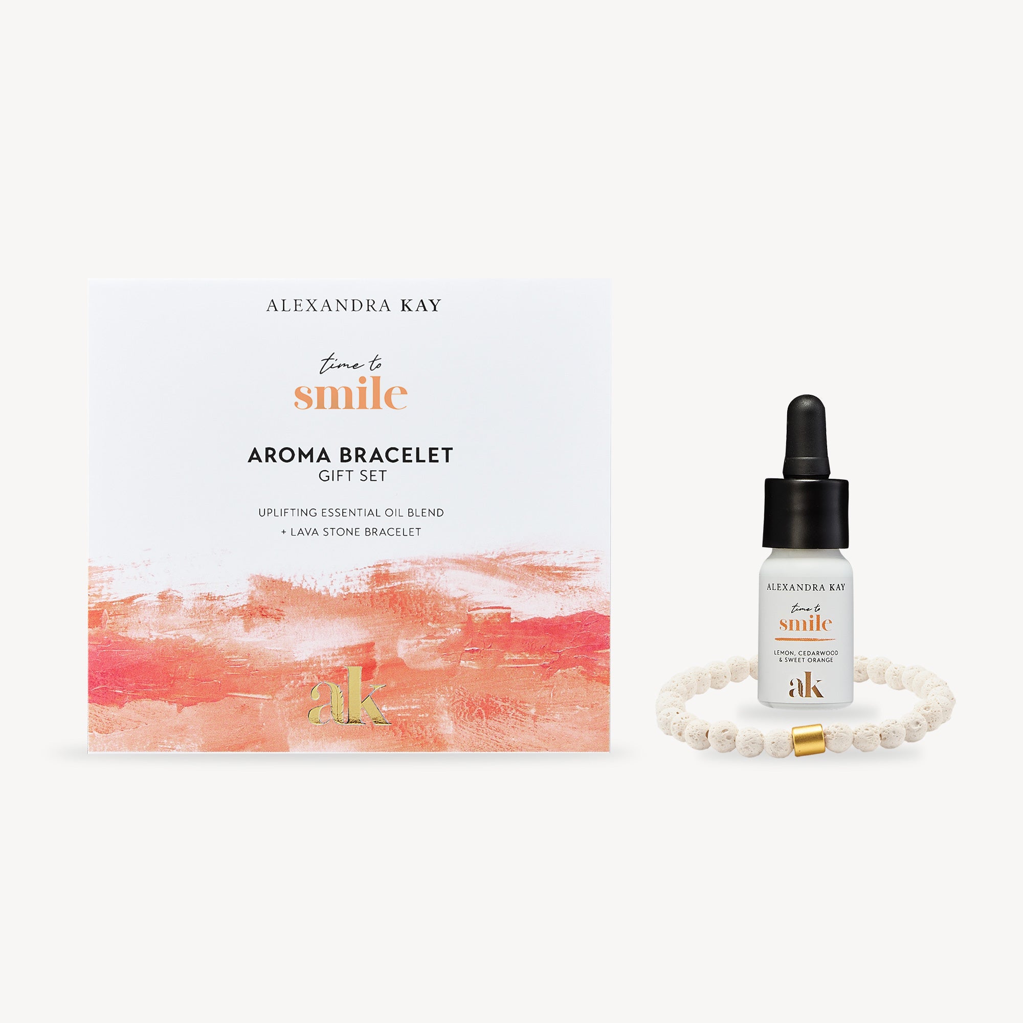 Time to Smile Aroma Bracelet Gift Set | Aromatherapy Bracelet – Green ...