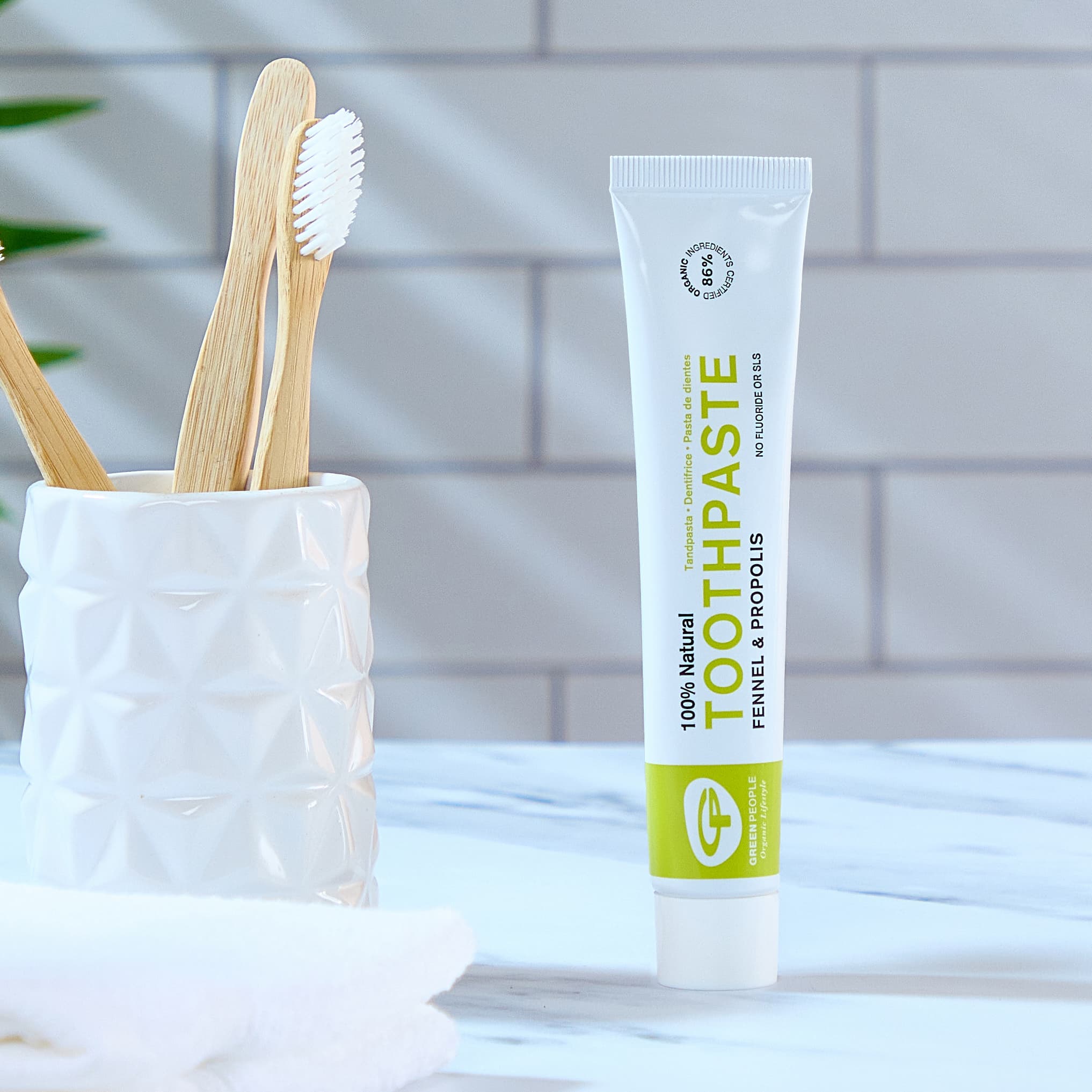 Natural Fennel Propolis Toothpaste Organic Green People UK