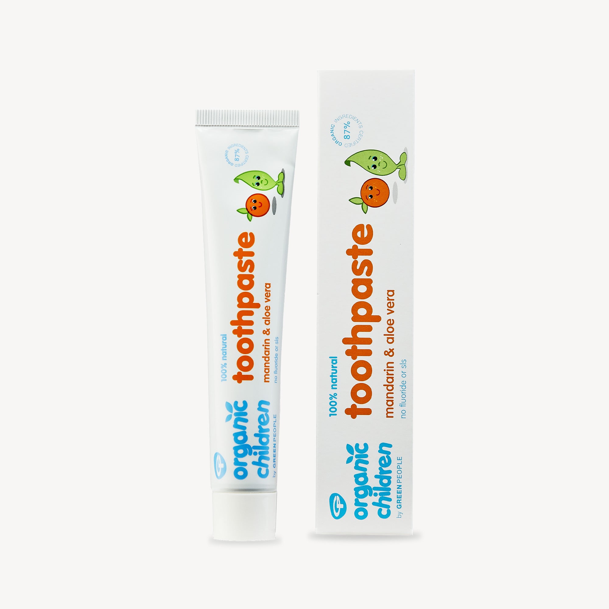 Organic Children Mandarin Aloe Vera Toothpaste Green People UK