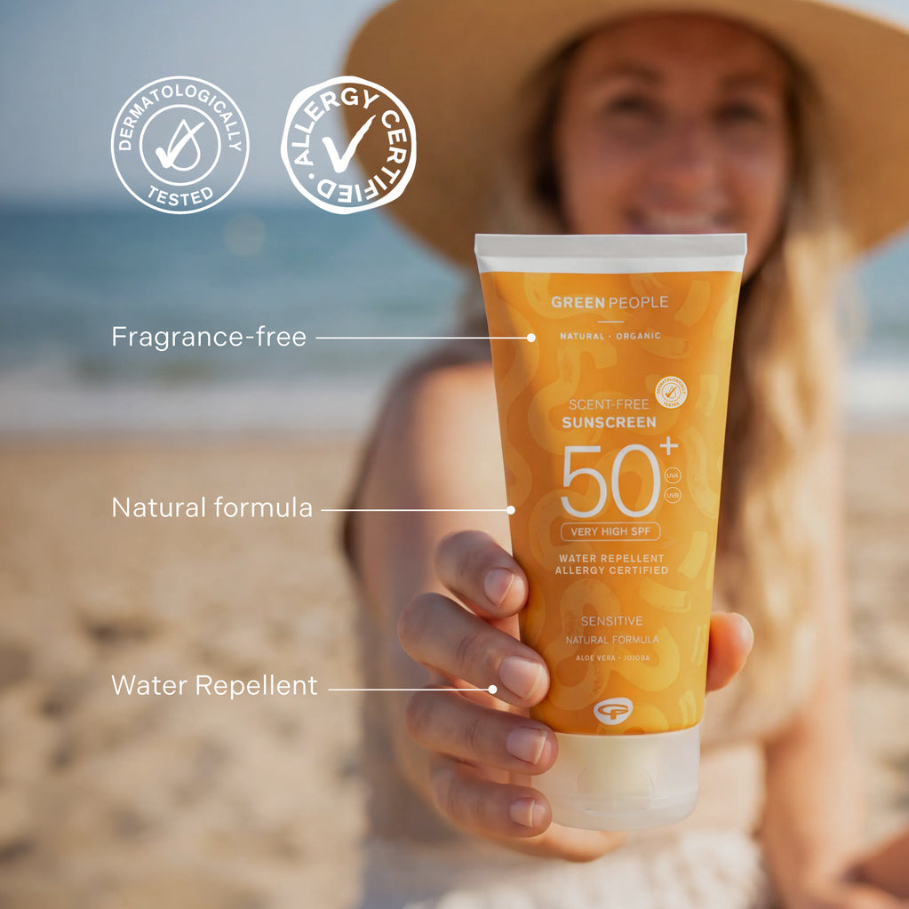 Scent Free Sunscreen SPF50+ 150ml | Natural – Green People