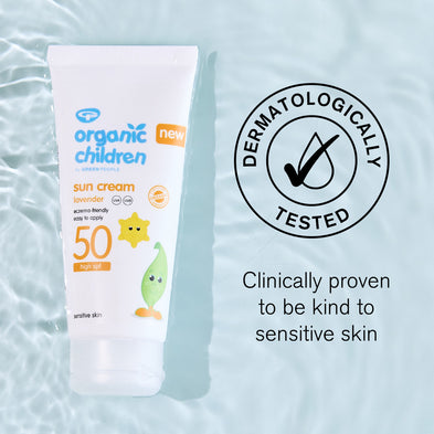 Organic Children Lavender Sun Cream SPF50 | Natural Sunscreen for Kids ...
