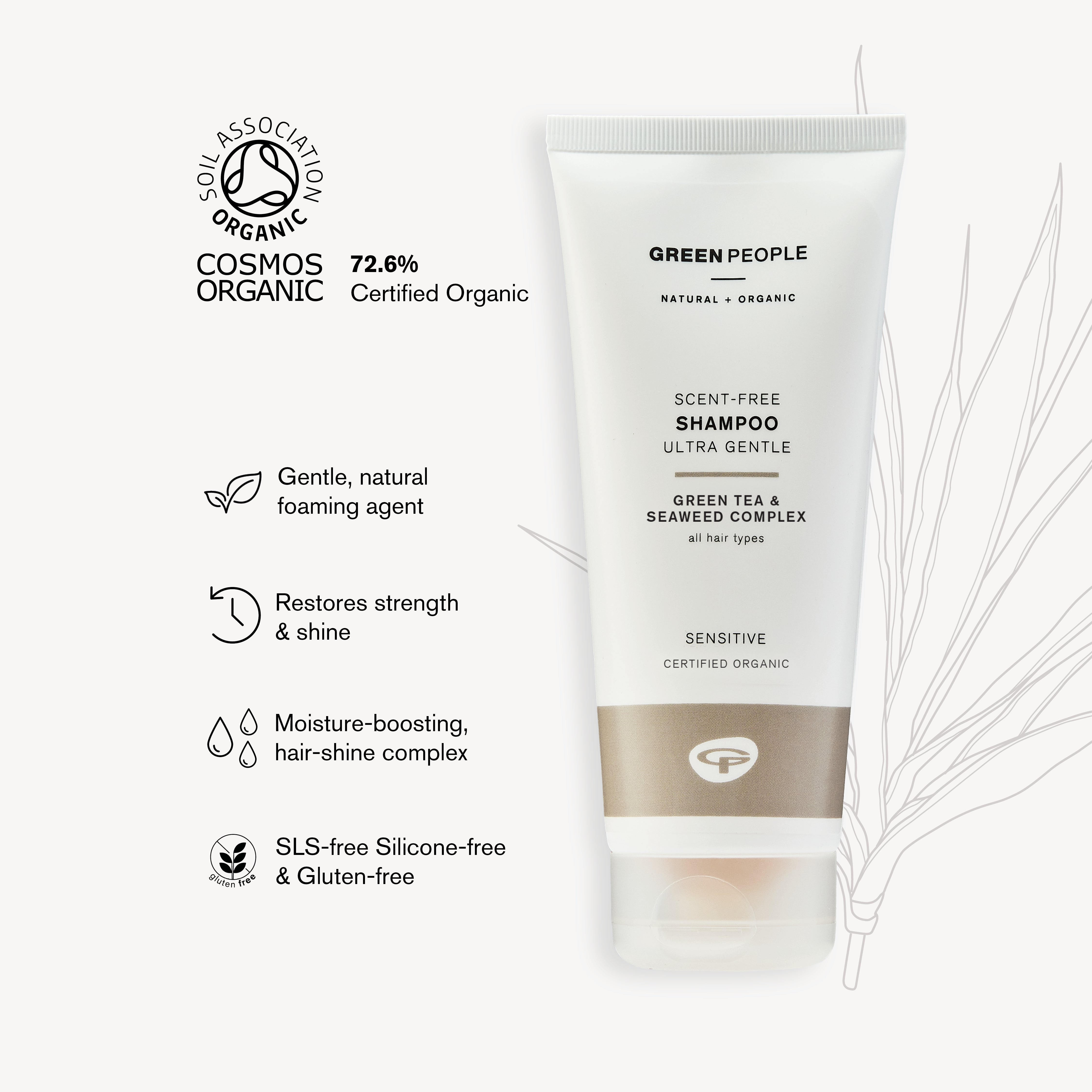 Scent Free Shampoo 200ml | Natural, Unscented Shampoo | Sensitive ...