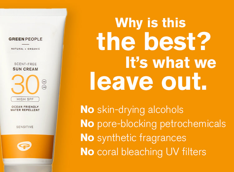 Green People sunscreen - with O2 & British Skin Foundation