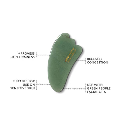 Jade Gua Sha Massage Tool | Jade Facial Stone | Green People UK
